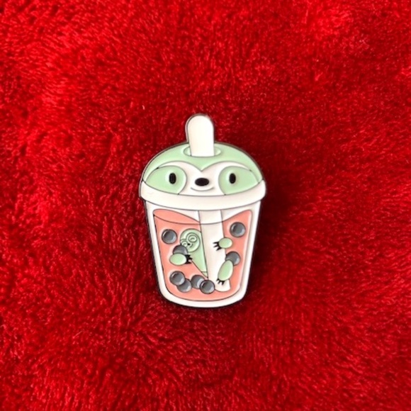 Jewelry | Sloth Boba Pin | Poshmark